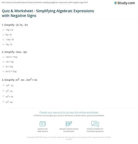 Simplifying Linear Expressions Worksheet E Street Light