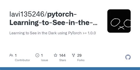 Pytorch Learning To See In The Dark Readme Md At Master Lavi