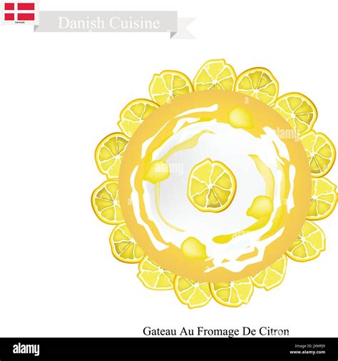 Danish Cuisine Gateau Au Fromage De Citron Or Traditional Lemon