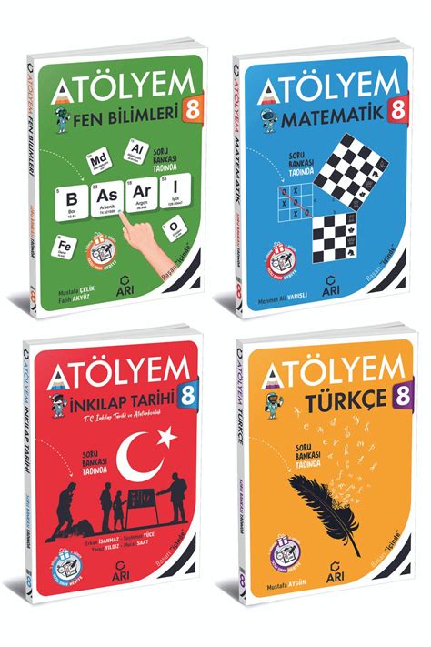 Arı Yayıncılık 8 Sınıf LGS 2024 Atölyem Set Matematik Türkçe Fen