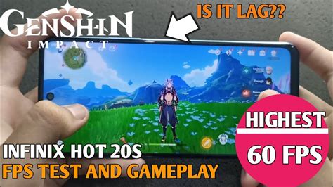 INFINIX HOT 20S MEDIATEK HELIO G96 GENSHIN IMPACT GAMEPLAY HIGHEST 60
