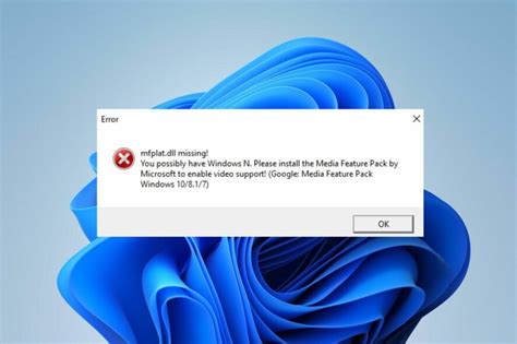 Mfplat Dll Not Found Or Missing How To Fix It