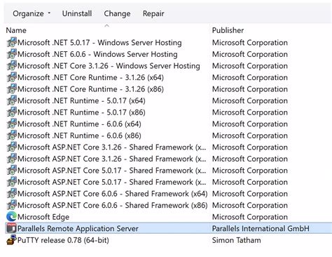 KB Parallels How To Uninstall Remote Application Server