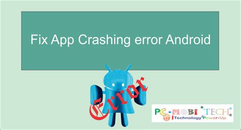 fix applications crash error android