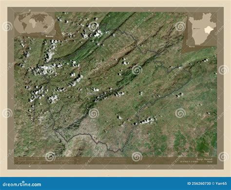 Ruyigi Burundi High Res Satellite Labelled Points Of Cities Stock