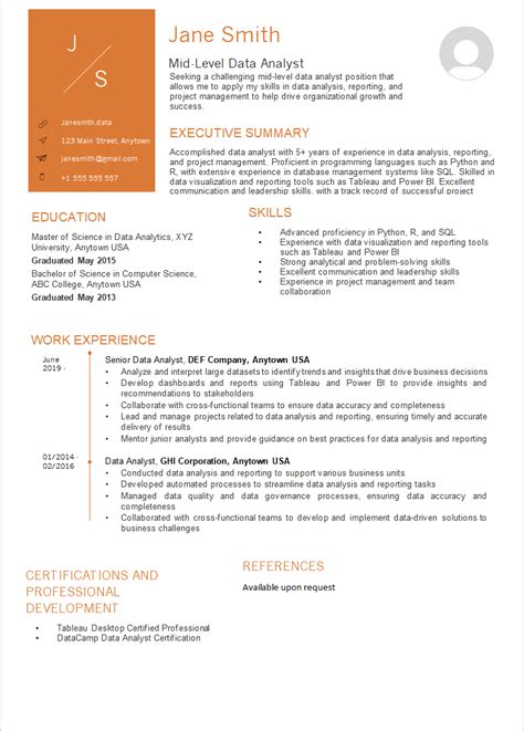 How To Create A Data Analyst Resume With Templates And Examples