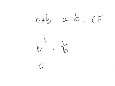 solved fractions for a field f a ∈𝔽 and b ∈𝔽 {0} define a fraction by a b a ÷b a b