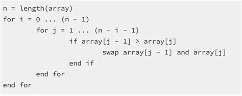 pseudocode array