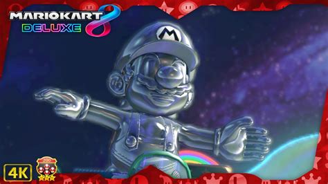 Mario Kart 8 Deluxe DLC ⁴ᴷ Moon Cup 200cc 3 Star Rank Metal Mario