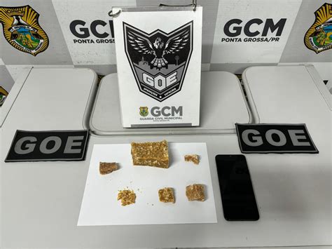 Jovem é apreendido pela GCM 250g de Crack em Ponta Grossa MZ Notícia