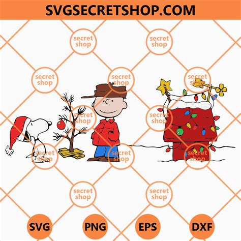Charlie Brown And Snoopy Christmas SVG Christmas Peanuts SVG