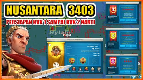 KINGDOM ROK BANYAK INDO 3403 PERSIAPAN KVK 3 VS 1 1 PROJECT DENGAN