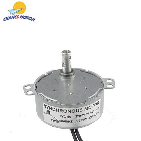 CHANCS TYC 50 synchroniczny motoreduktor 220V AC 6 2RPM 4W CW CCW mały