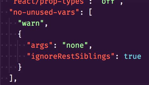 Eslint Config React App Doesn T Show Unused Vars When Destructuring At
