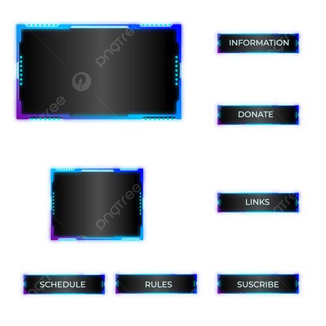 Twitch Stream Panels Vector Hd PNG Images Twitch Stream Panel And