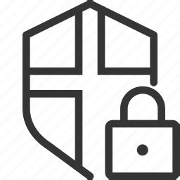 Encryption Firewall Lock Safe Secure Security Shield Icon