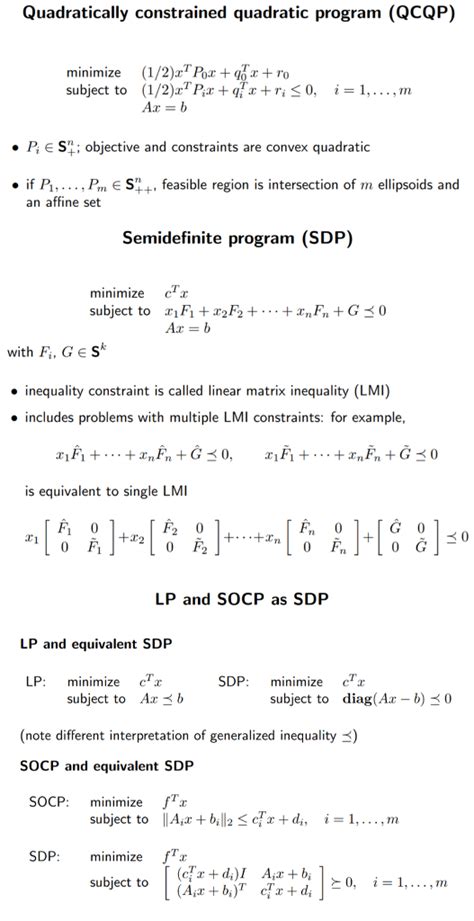 quadratically constrained quadratic program qcqp