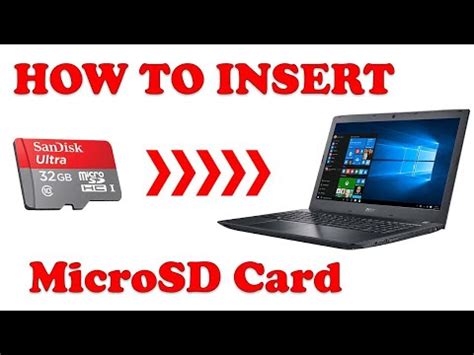 How To Insert MicroSD Card In Acer Laptop YouTube