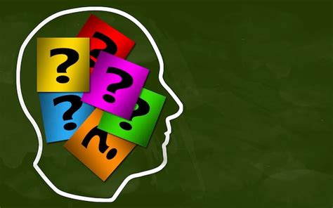 Premium Photo Question Mark With Human Head