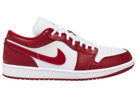 Air Jordan 1 Low Gym Red White 553558 611 Release Date Info SneakerFiles