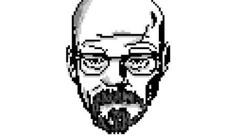 Editing Walter White Heisenberg Free Online Pixel Art Drawing Tool