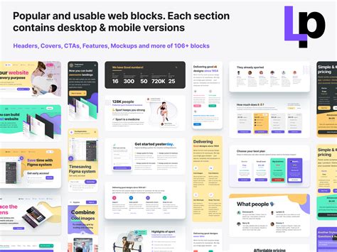 Figma Template Landing Page