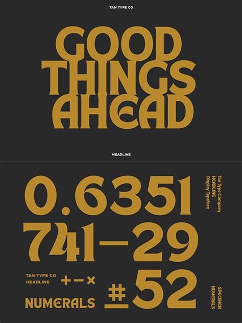 TAN HEADLINE Retro Font