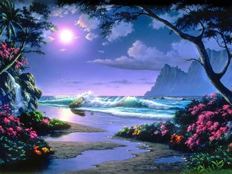 Resultado De Imagen De Paisajes Con Flores Y Agua Paisajes En 2019
