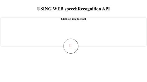 speech to text using speech recognition in javascript