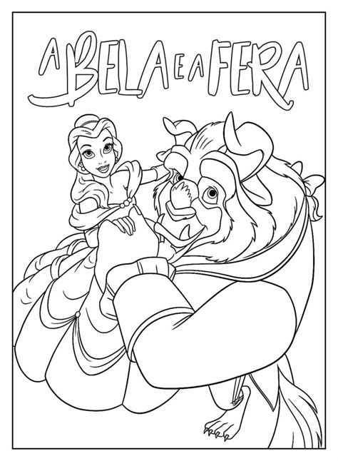 Introduzir Imagem Desenhos Da Bela E A Fera Para Colorir Br