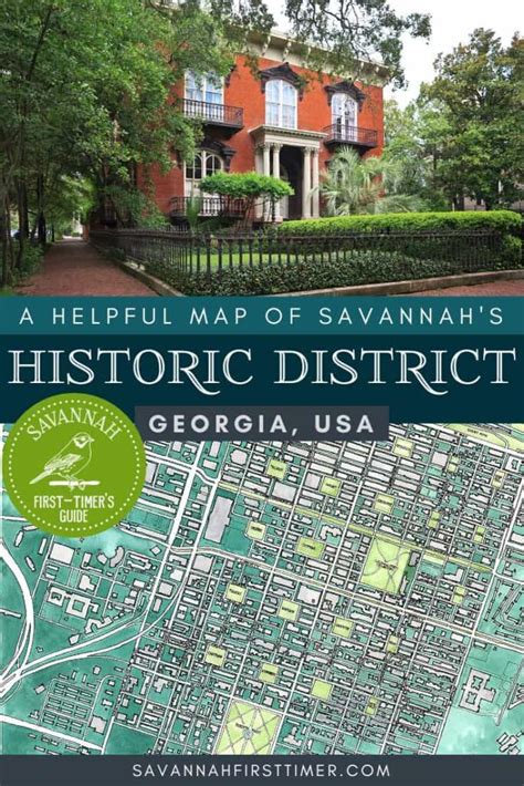 Savannah Historic District Map Alexia Lorraine