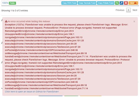 X Testing Exception X Flaresolverr Error With Jackett