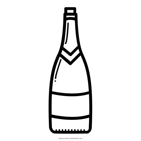 Dibujo De Botella De Vino Para Colorear Ultra Coloring Pages