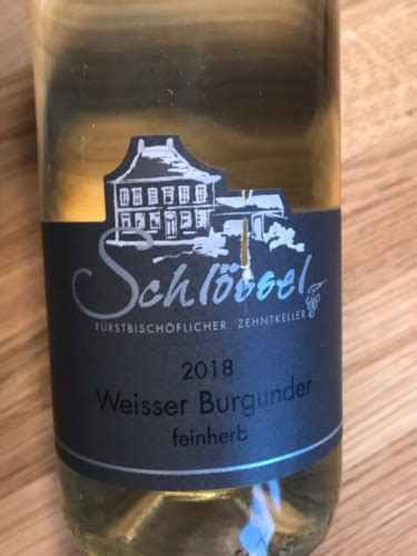 Weingut Schlössel Weisser Burgunder Feinherb Vivino US