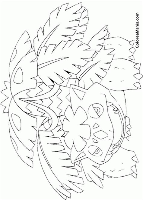 Colorear Mega Venusaur Pokemon Dibujo Para Colorear Gratis