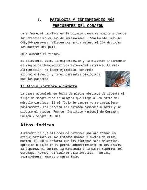 DOCX Enfermedades Mas Frecuentes Del Corazon DOKUMEN TIPS