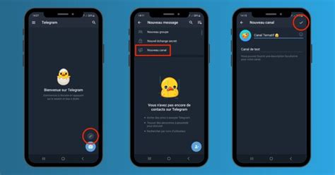 Canal Telegram comment créer ou rejoindre une chaîne