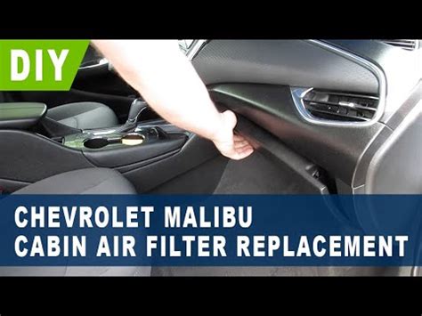 Chevrolet Malibu Cabin Air Filter Replacement 2016 2017 2018 2019