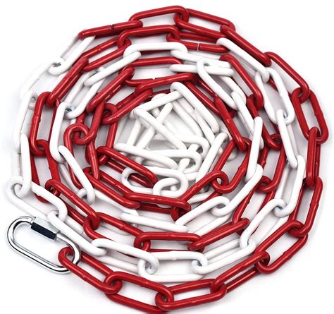 Barriera A Catena In Metallo 5MCatena Barriera Bicolore Rosso Bianco