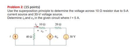 Solved Use The Superposition Principle To Determine The Chegg