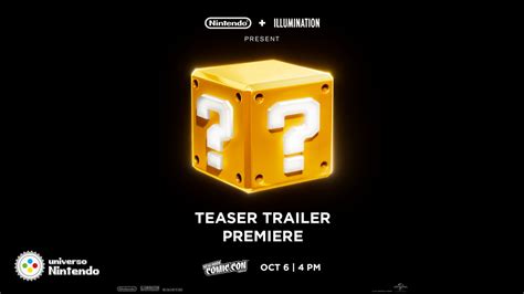 Filme de Super Mario Bros ganhará primeiro teaser trailer durante a