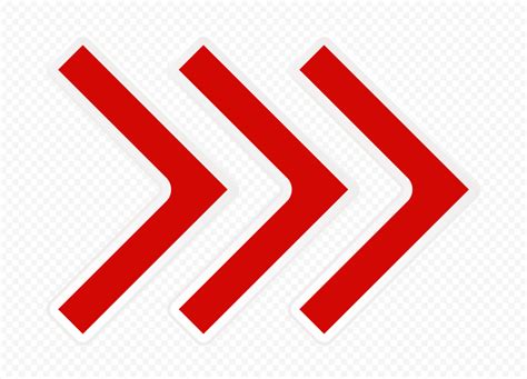 HD Three Red Arrows Pointing Right PNG Citypng