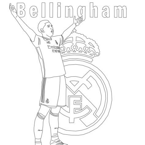 Dibujo Para Colorear Liga De Campeones Jude Bellingham