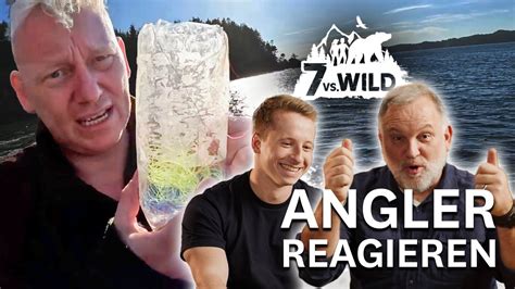 Fängt KNOSSI seinen ERSTEN FISCH Angler Reagieren auf 7 vs Wild