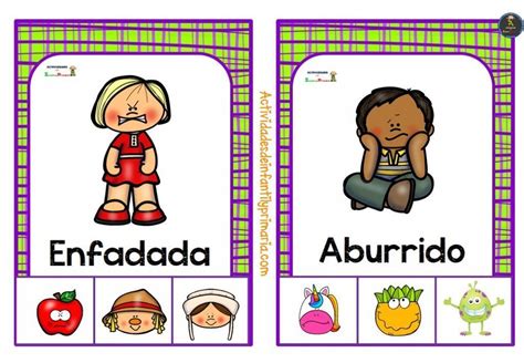 Tarjetas Para Trabajar Las Emociones Emociones Imagenes De Emociones