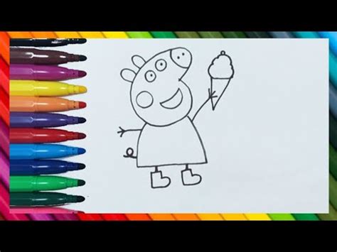 Vamos Desenhar E Colorir A Peppa Pig Desenhos Para Colorir Youtube