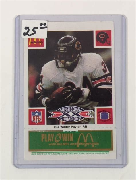 Lot Lot Of 23 Walter Payton Football Cards