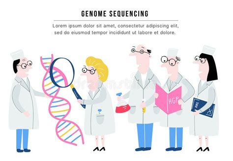 Científico Que Explora La Estructura De La DNA El Genoma Exhausto De La