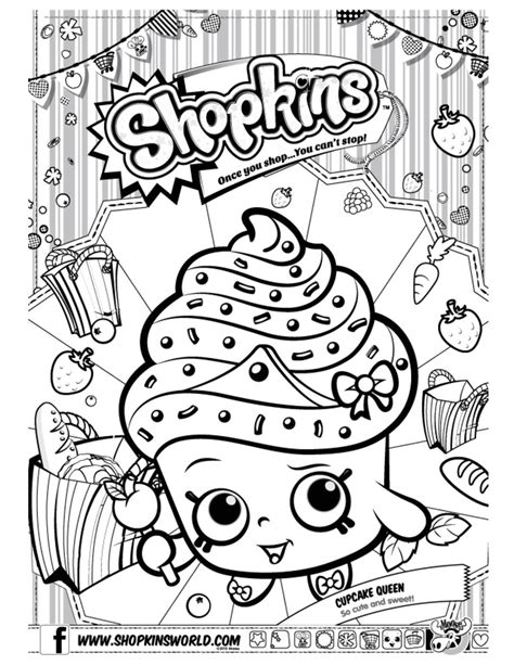 Shopkins Draw Coloring Pages