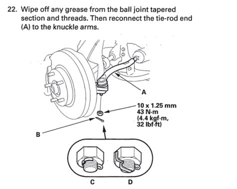 Th Gen Accord V Tie Rods Torque Specs Drive Accord Honda Forums
